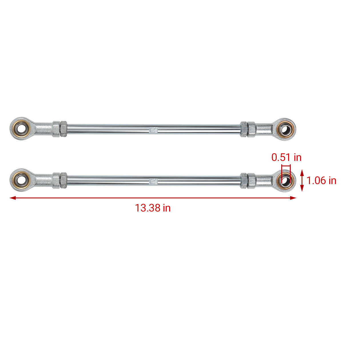 Go Lart Adjustable Steering Tie Rod Kit - Solid Steel Alloy For Go ...