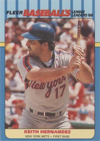 1988 Fleer Baseball's League Leaders - #18 Keith Hernandez for sale ...