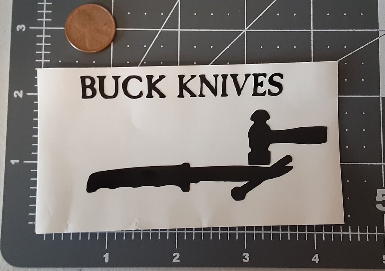 Buck Knives Sticker Knife & Hammer Logo Die Cut Vinyl Transfer Decal | eBay