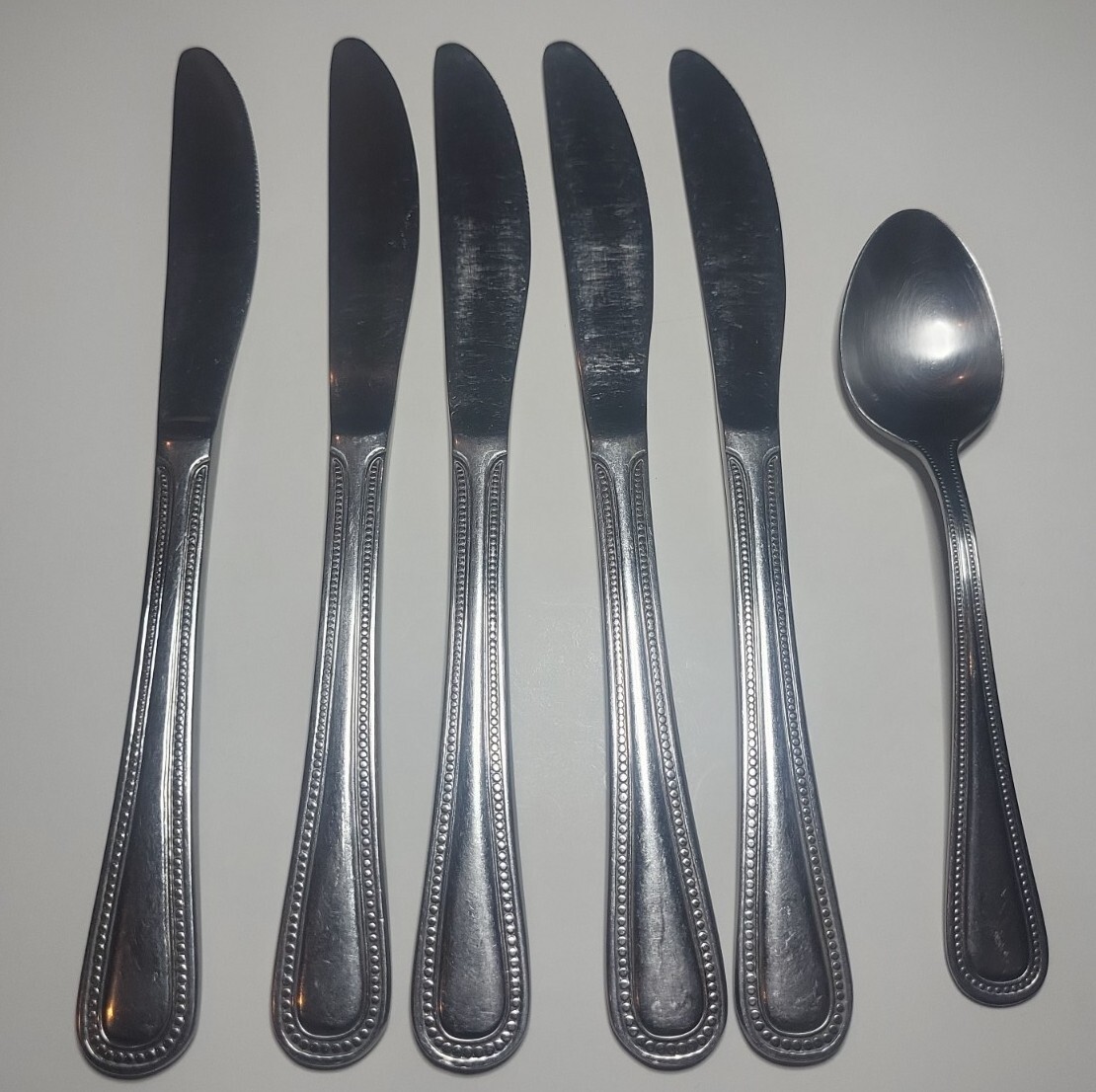 Lot of 6 Vintage Stainless Brandware 243 Spoon plus 5 butter knives | eBay