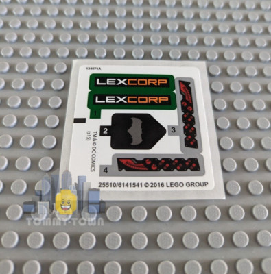 Lego Super Heroes STICKER SHEET ONLY for Lego Set 76045 Kryptonite ...