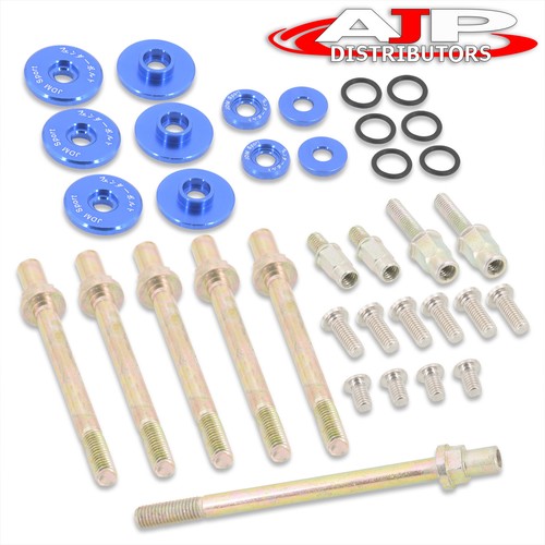 Blue JDM Engine Motor Aluminum Valve Cover Washer Bolts Kit For K ...