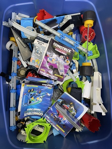 Huge Lot of Vintage Fisher Price Construx Parts & Pieces Road Rigs ...
