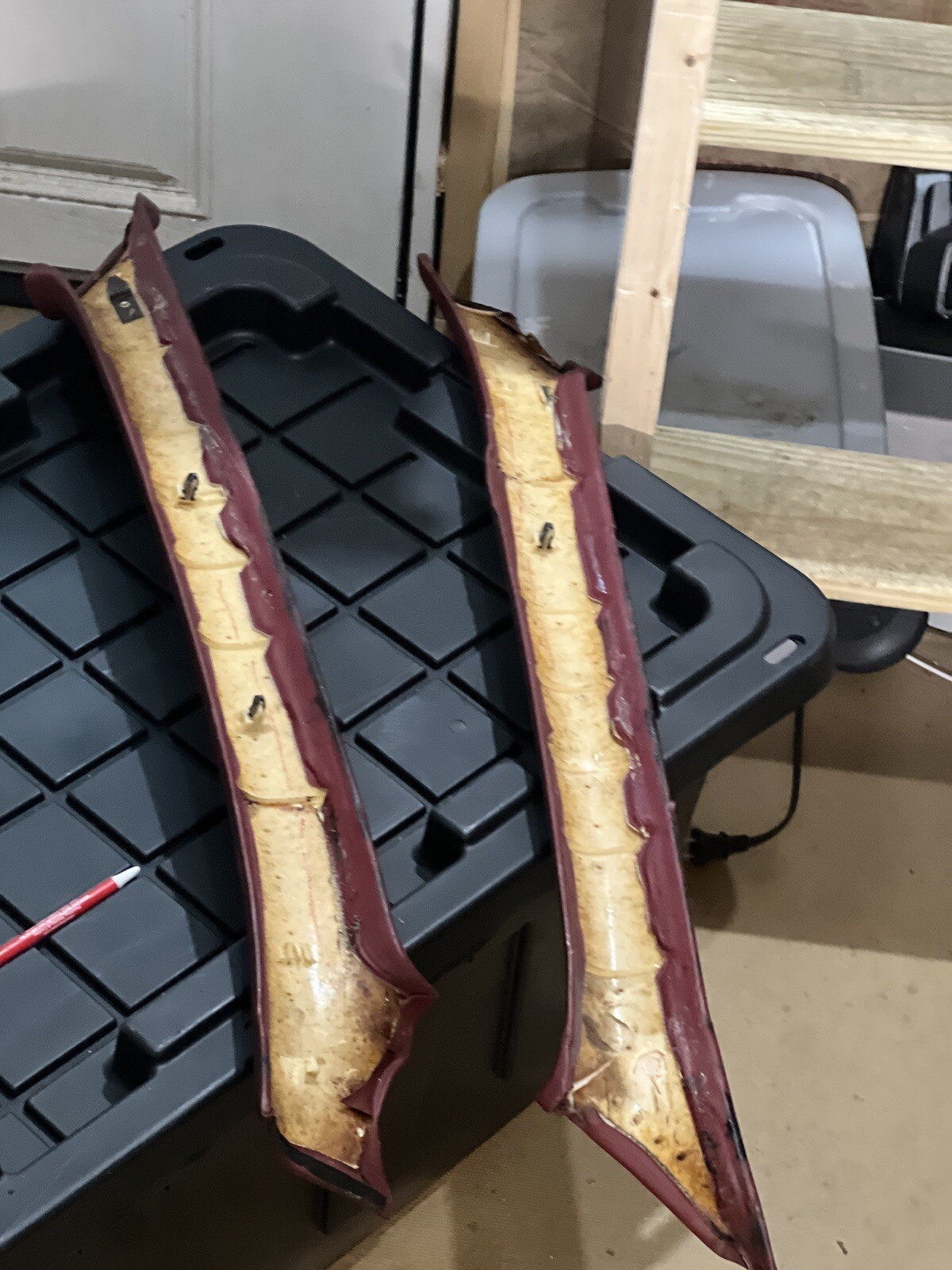 90-96 NISSAN Z32 300ZX 2+2 DRIVER & PASSENGER INTERIOR A PILLAR TRIM ...