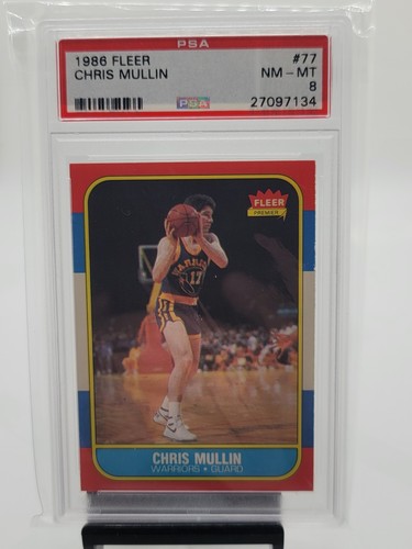 1986 Fleer Basketball Set Break Chris Mullin Rookie Card #77 PSA 8 | eBay