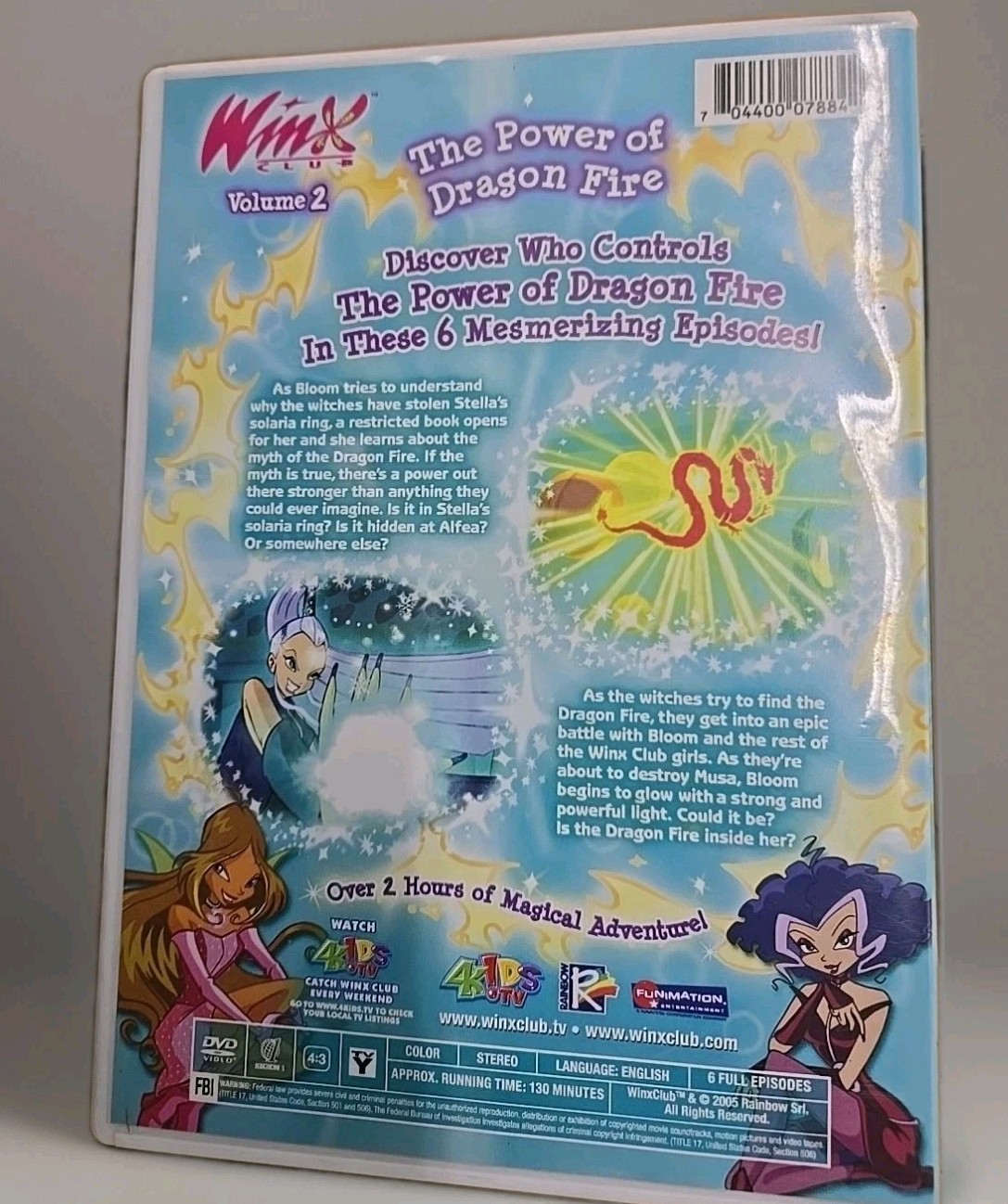 WinX Club - Vol. 2: The Power of Dragon Fire (DVD, 2005, Edited ...