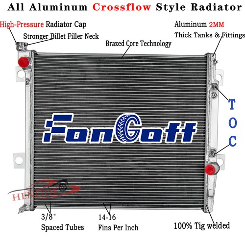 3 Row Aluminum Radiator For 2003-2009 Toyota 4Runner Lexus GX470 SR5 4 ...