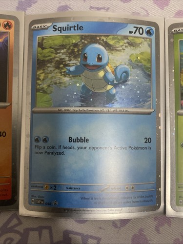 Pokémon 151 Promo Bulbasaur Charmander Squirtle SVP 046 047 048 Kanto ...