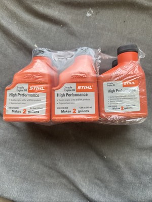 STIHL (6) 2 Gal HP High Performance 2-Cycle Engine Mix Oil 5.2 fl oz | eBay