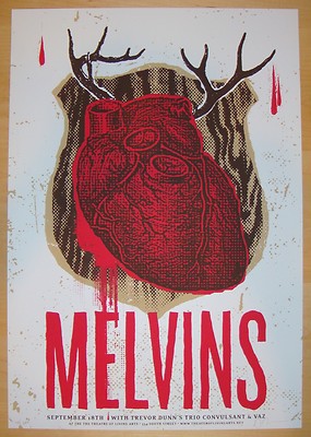 2004 The Melvins - Philadelphia Silkscreen Concert Poster s/n by Heads ...