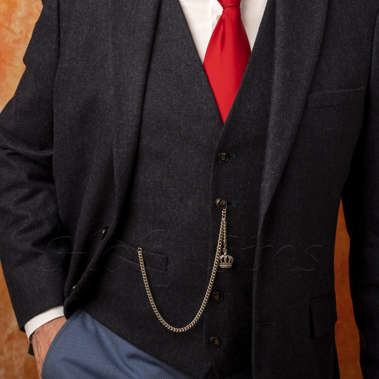 Double Albert Style Pocket Watch