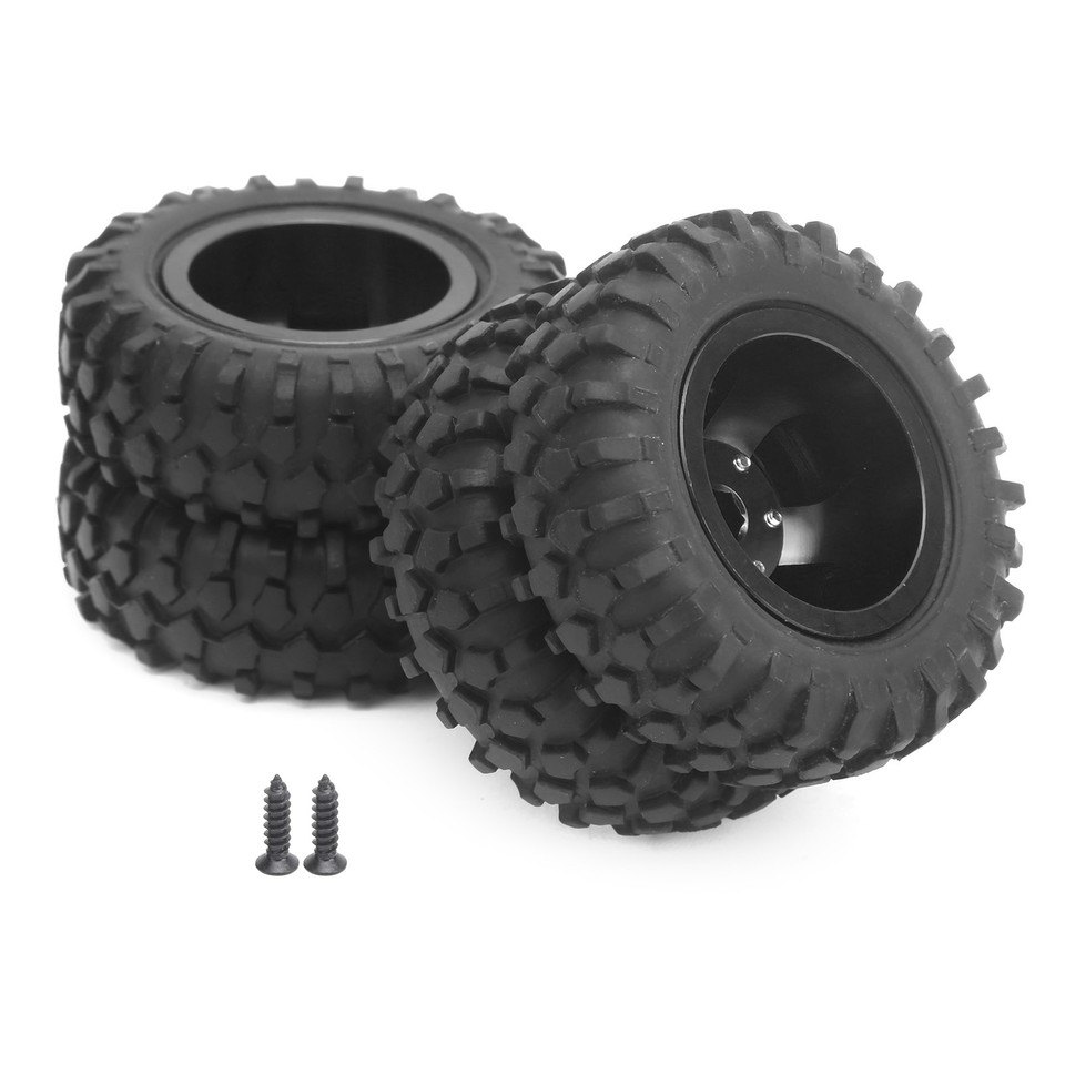 2Pcs RC Rear Twin Tire Wheel Tyre Upgrade Kit for WPL D12 1/10 RC Truck ...
