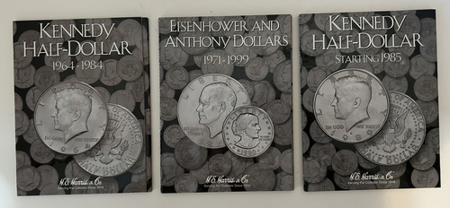 Whitman, Littleton, Harris Coin Books, Albums Lot of 11 Used, Empty, NO ...