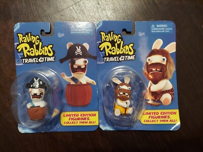 (2) Ubisoft Raving Rabbids Travel In Time Figure Rayman Pirate ...