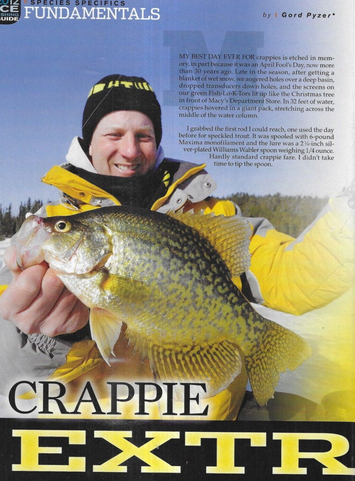 Ice Fishing Magazine Rigger Tactics Jumbo Perch Walleyes Clacker ...