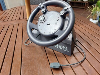 Gamester DualForce Racing Steering Wheel (PS1) - No Pedals | eBay Australia