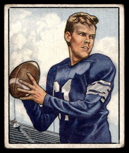 1950 Bowman #121 George Ratterman RC New York Yanks VG-VGEX crease free ...