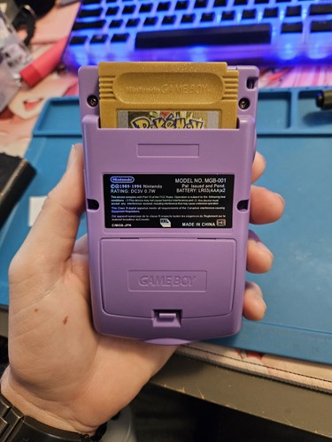 Nintendo Game Boy Color Handheld System - Atomic Purple for sale online ...