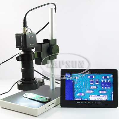 100X Digital Industrial Microscope Camera BNC AV + C Mount Lens + 7 ...