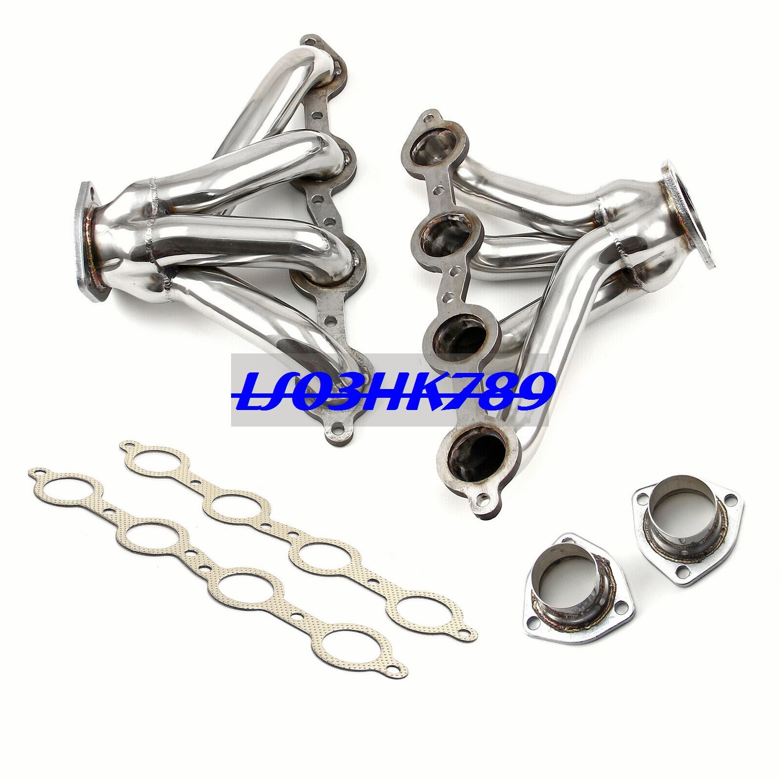 LS Tight-fit Block Hugger Stainless Steel Exhaust Headers FOR LS1 LS2 ...