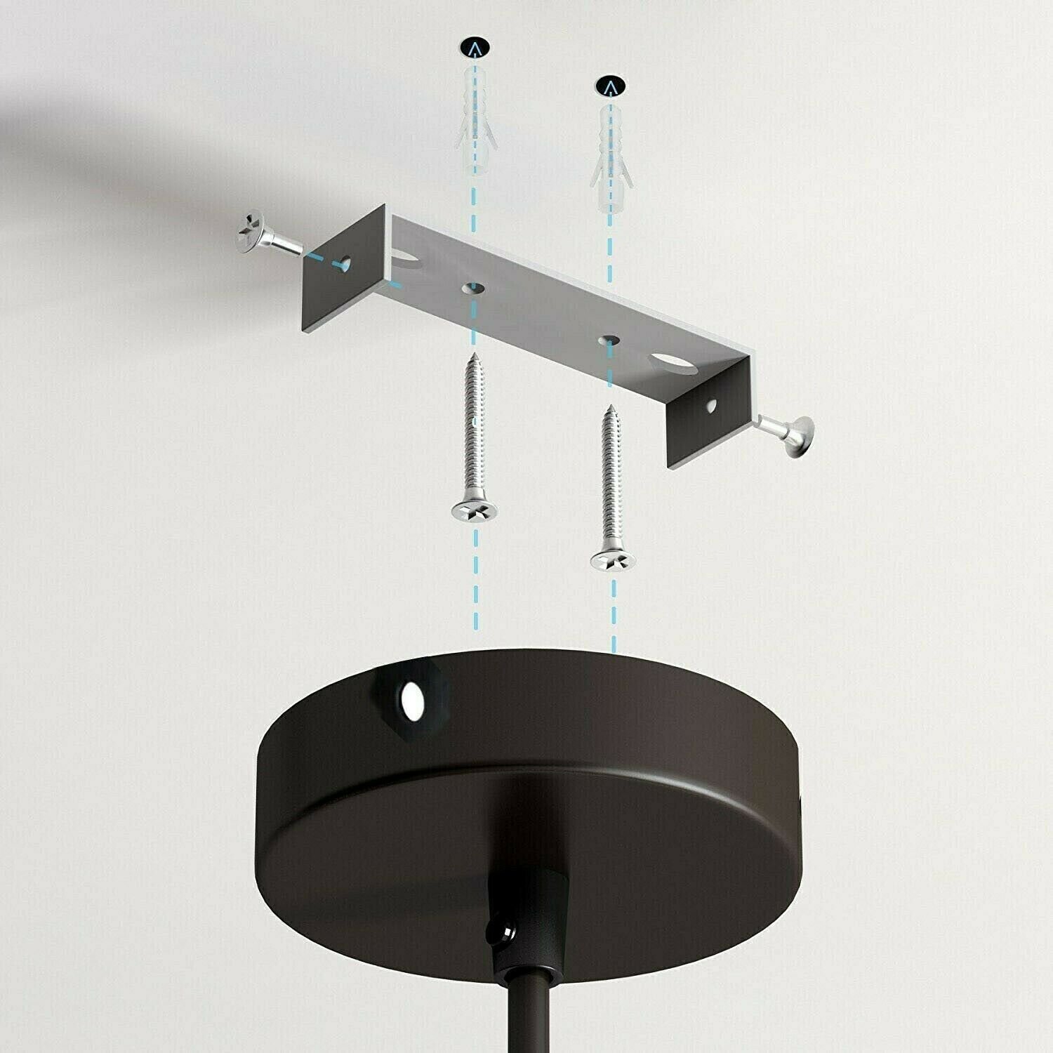 Ceiling Rose Light Fitting Single Point Plate 100mm for Pendant lights ...