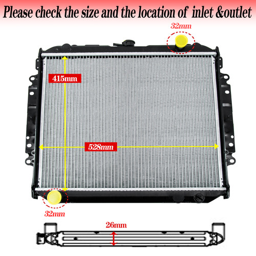 Premium Radiator For 1988-2002 1989 2001 HOLDEN RODEO TF G3 G6 G7 2.6L ...