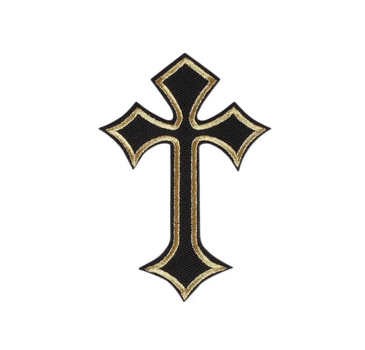 chrome hearts Cross patch - chrome hearts Iron on cross patch - Black ...