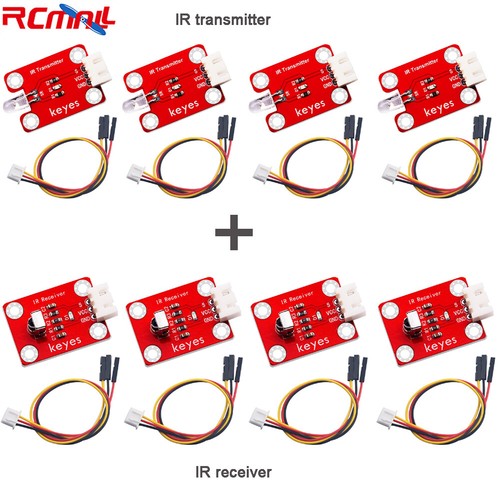 4pcs VS1838B IR Infrared Transmitter + Receiver Sensor Module 2.54mm ...
