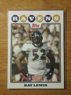 RAY LEWIS 2008 TOPPS "NFL KICKOFF" FOOTBALL CARD-#94-RAVENS | eBay