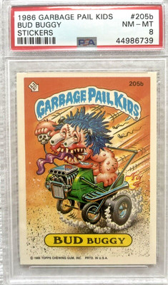 1986 Garbage Pail Kids #205b Bud Buggy PSA 8 | eBay