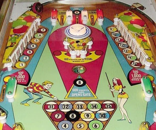 Gottlieb 1973 “Hot Shot” Pinball Machine Vinyl Drop Target Stickers ...