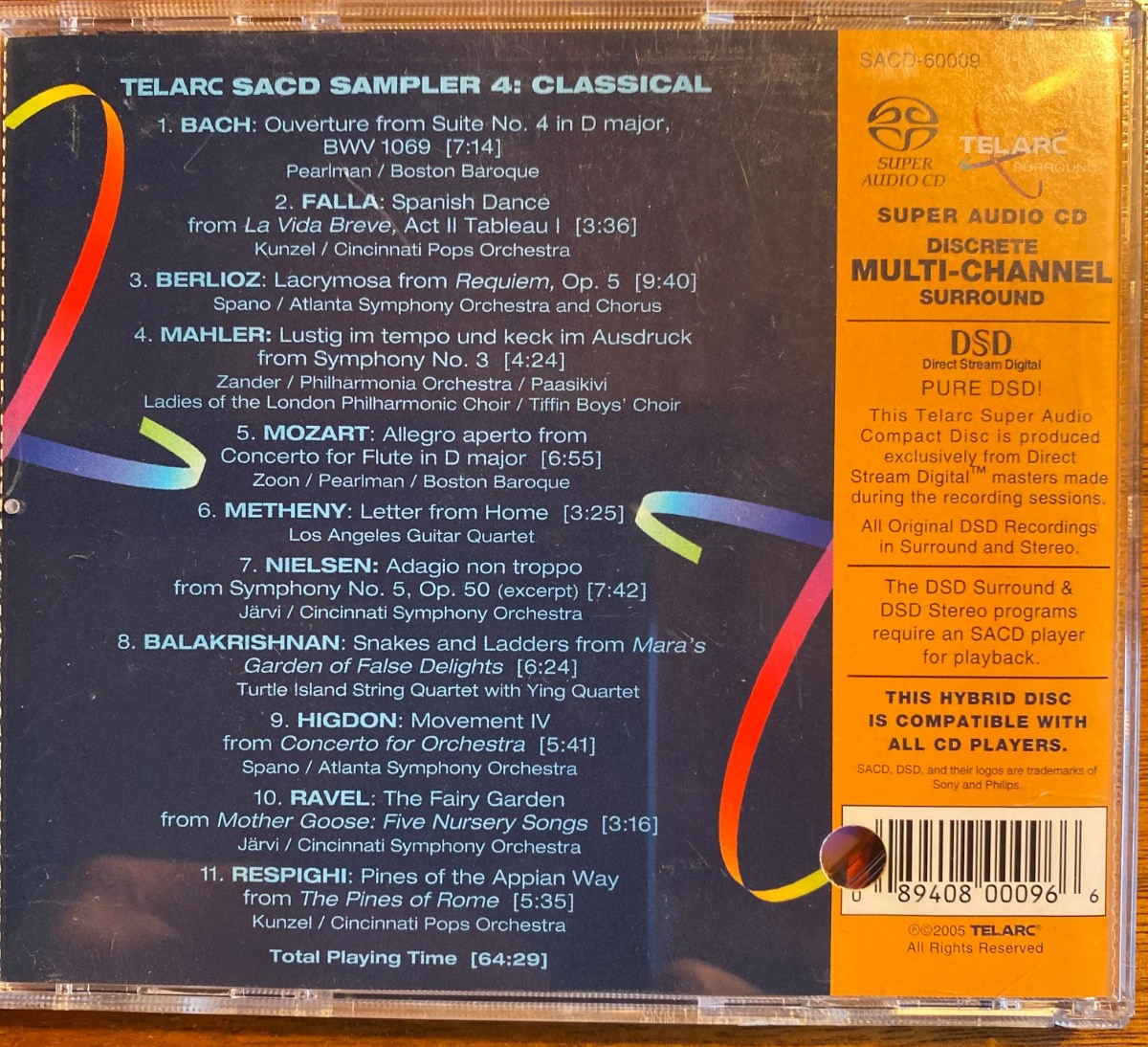 Telarc SACD Sampler 4 & 5 Classical Heads Up | eBay