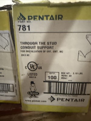 Caddy 781 Through Stud Conduit Supports 4x Box Of 100-$75 Each | eBay