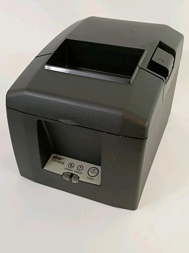 Star TSP650II Thermal Receipt Black Printer TSP650 USB with Power ...