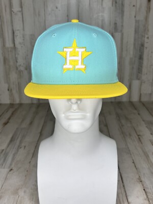 New Era Houston Astros Color Pack Yellow Foam Jordan 9Fifty 950 ...