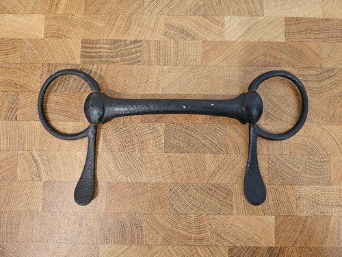Vintage Cast Iron Half Cheek Driving Mullen Horse Bit | eBay