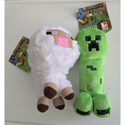 Minecraft Plush: Overworld Cute Baby Sheep & Creeper | eBay