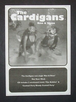 The Cardigans Rise & Shine 1996 Mini Poster Type Ad, Promo Advert | eBay