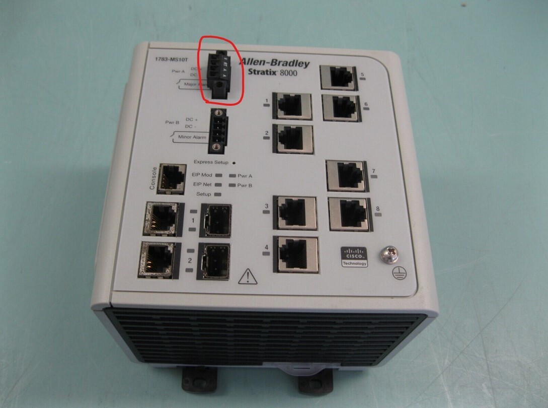 Allen Bradley 1783-MS/RMS 4-Pin Stratix 8000/8300 DC Power Connector ...