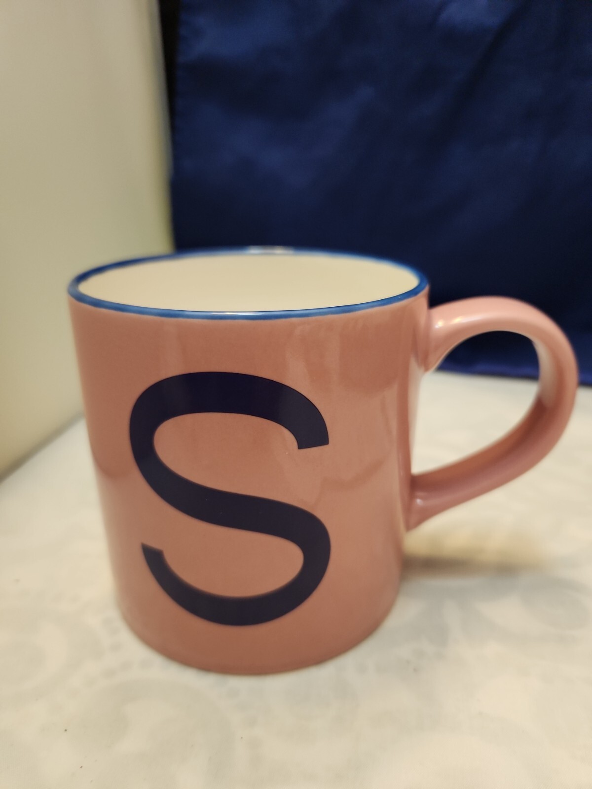 Opalhouse Stoneware Monogram Mug Letter "S" Coffee Tea Drinkware 16 oz ...