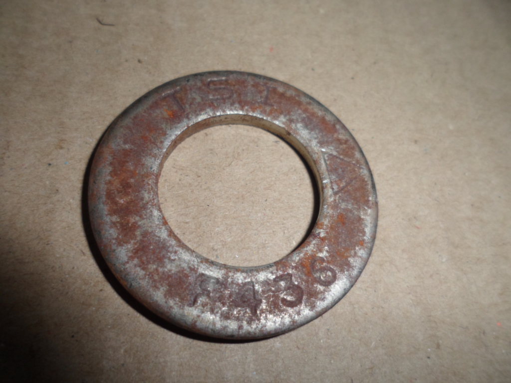 NOS 3/4" Inside 1 1/2" Hardened Steel Zinc Plated Flat Washer TSI F436 ...
