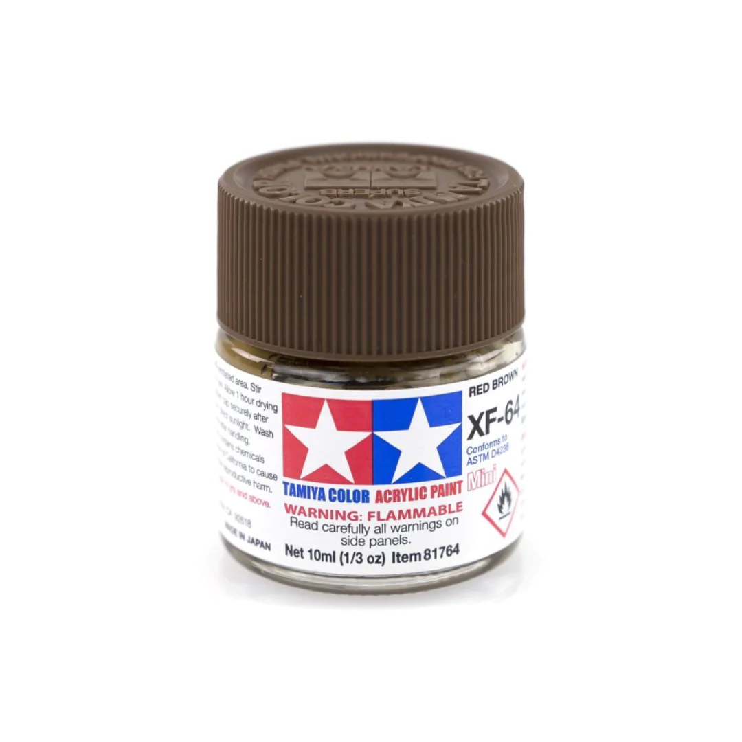Tamiya XF-64 Red Brown Flat Acrylic Paint 10ml 81764 | eBay