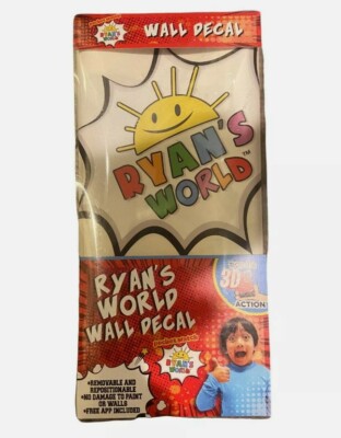 Ryan's World Wall Decals - The Red Titan Wall Stickers w/3D Augmented ...