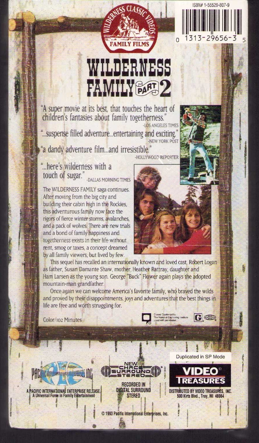 Wilderness Family Part 2 (VHS) SP Mode Release - New & Sealed | eBay