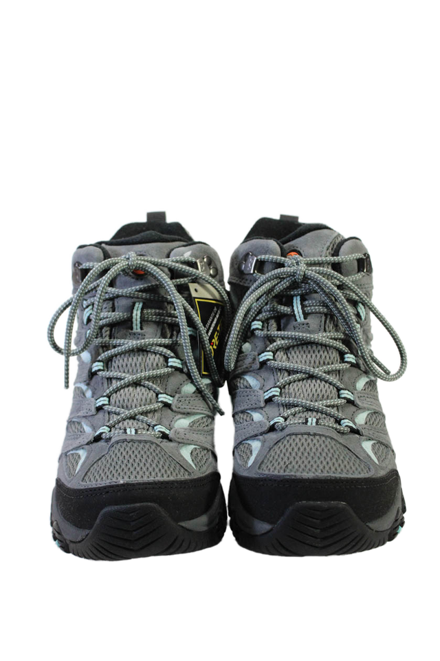 Merrell Womens Textured Hiking Logo Embossed Shoelace Hook Sneakers Gray Size 9 | eBay