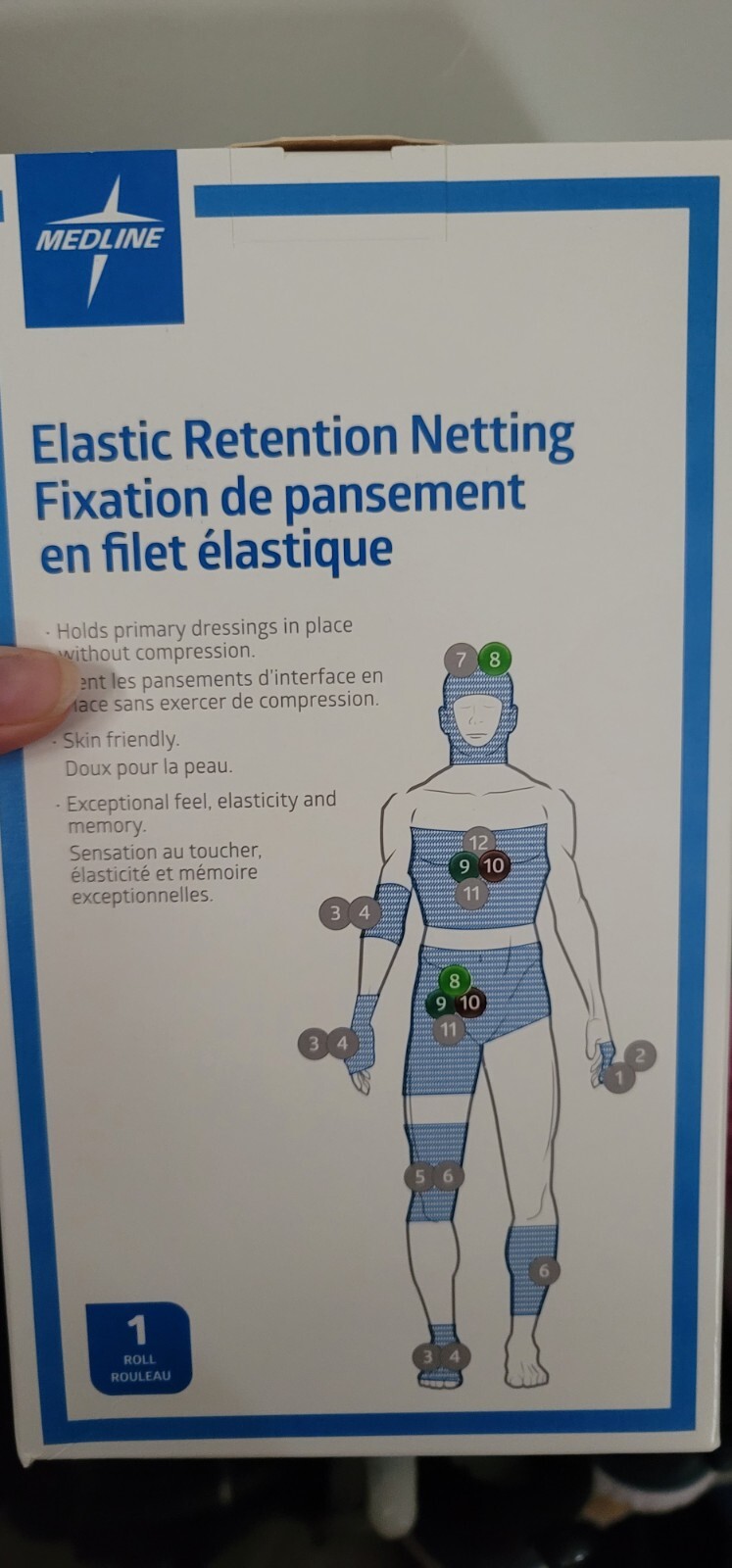 Medline Elastic retention netting Carton with 8 boxes of netting | eBay