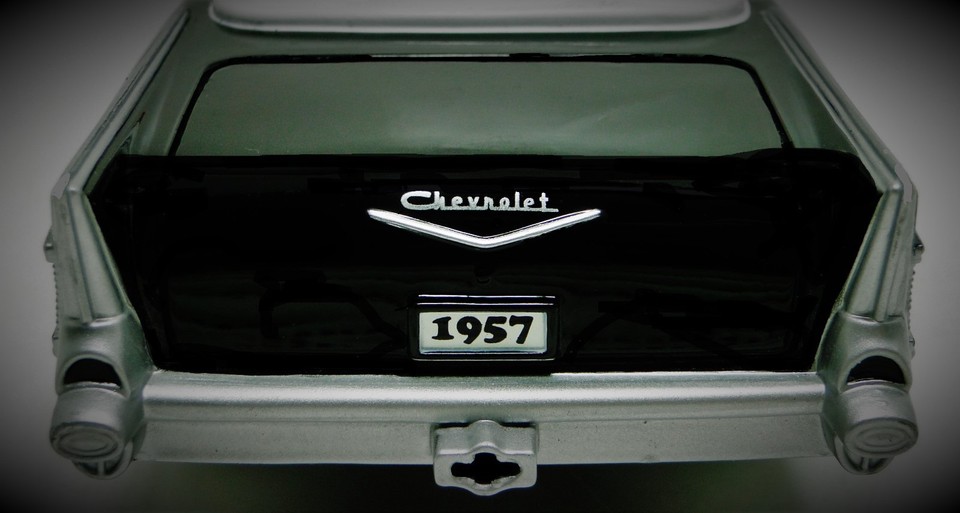 57 Chevy Pedal Car "Too Small For Child To Ride" Mini 55 Metal ...