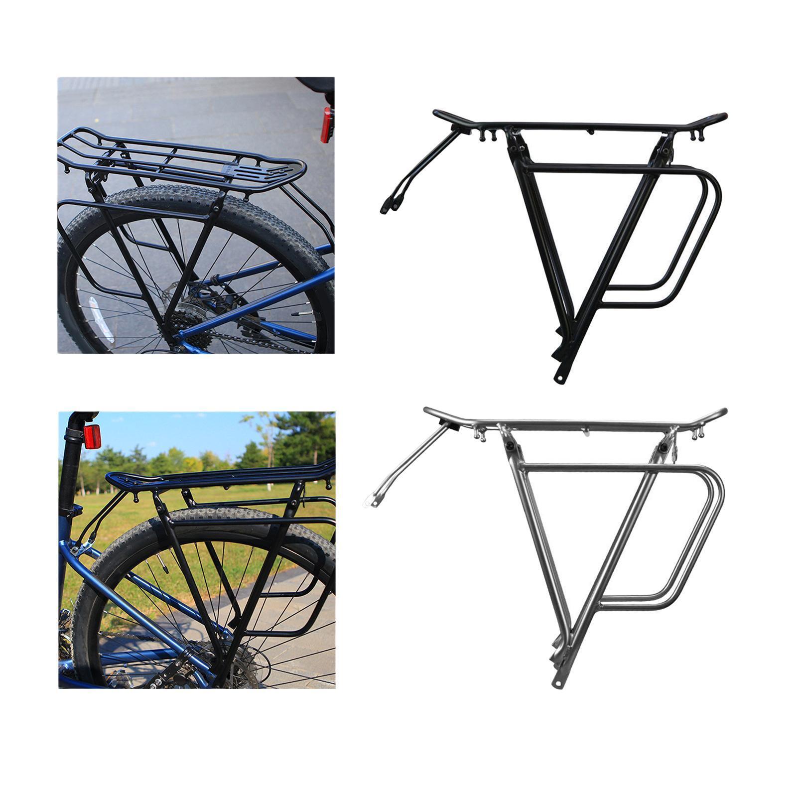 Bicycle Rear Cargo Rack Biking 75kg Heavy Duty Aluminum Alloy Rear Bike ...