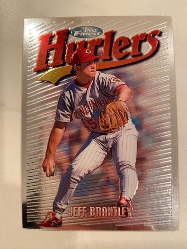 1997 Topps Finest Hurlers JEFF BRANTLEY Uncommon Silver Parallel #147 w ...