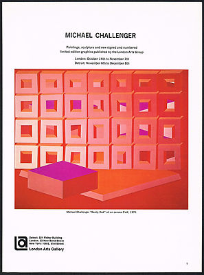 1970s Vintage Michael Challenger Art Exhibition Print Ad Original | eBay UK